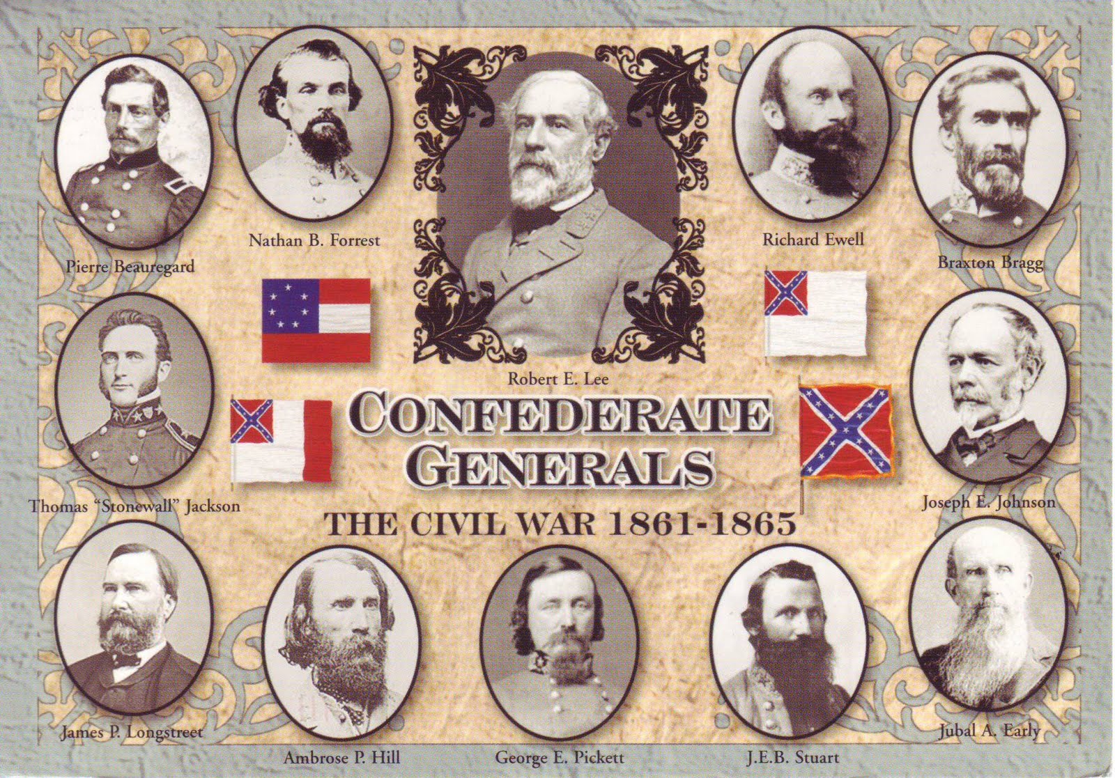The World in Postcards - Sabine's Blog: Confederate Generals