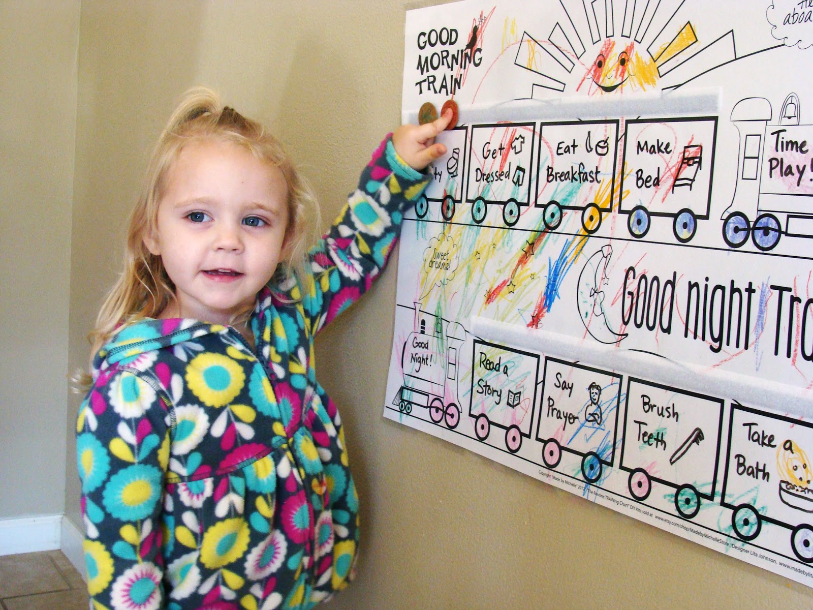 "Made By Michelle" Store: {NEW!!} Routine TRAINing Chart DIY Kit