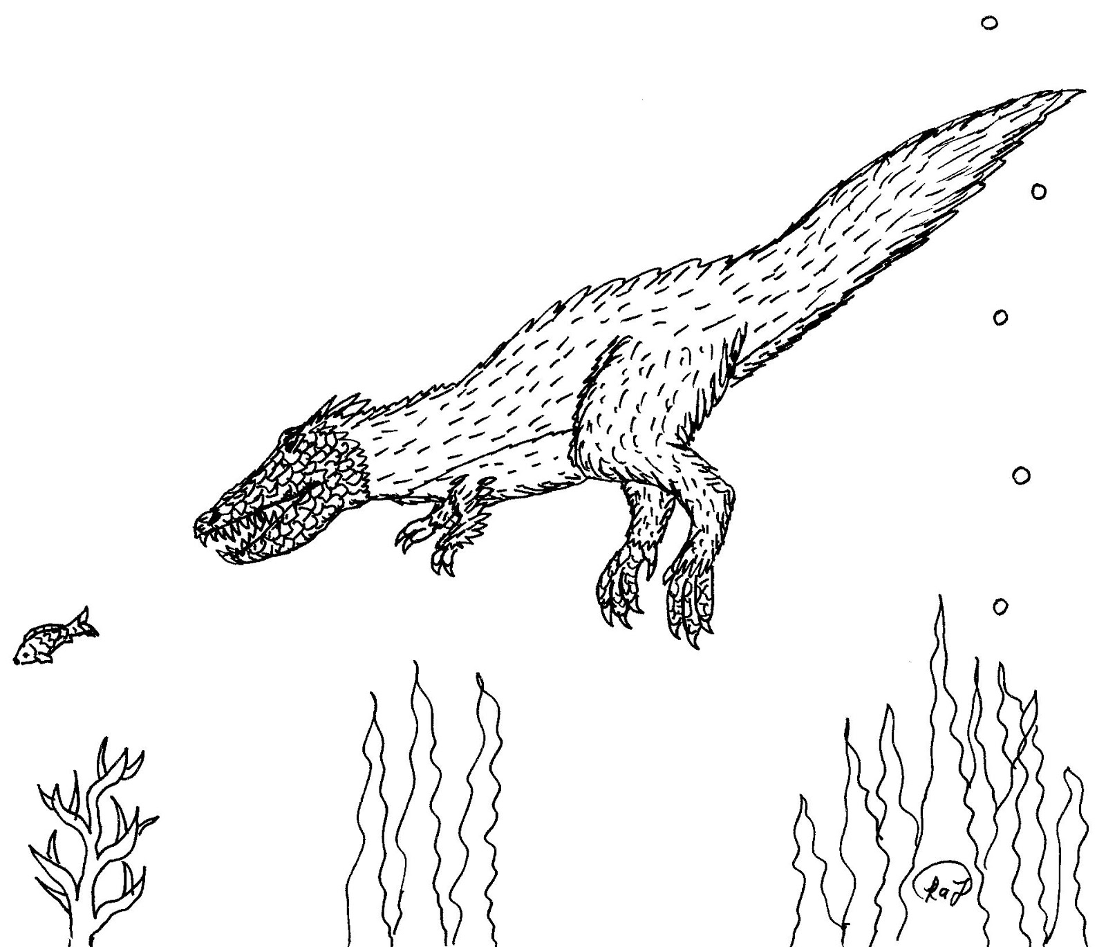 Robin's Great Coloring Pages: Qianzhousaurus or Pinocchio rex The ...