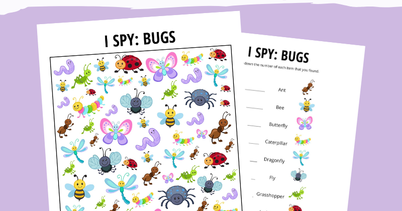 Bug I Spy Game {Free Printable for Kids} | And Next Comes L ...