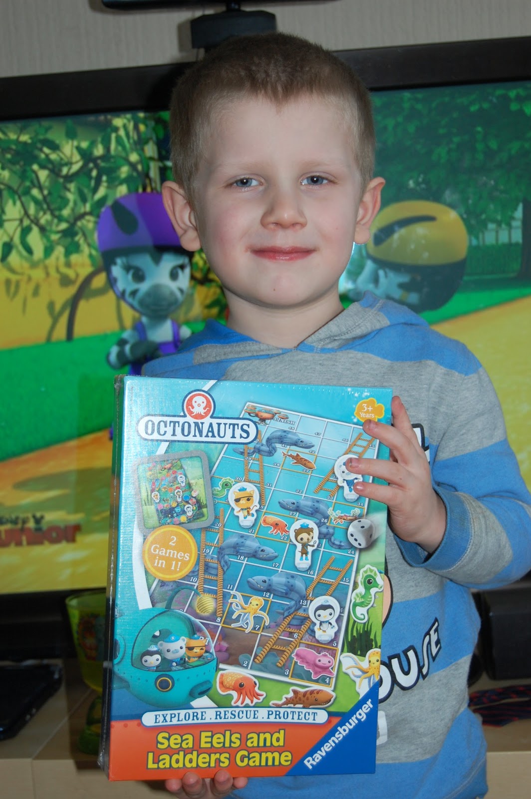 Octonauts Sea Eels and Ladders Game - My Three and Me