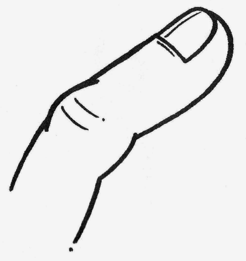 Desenho De Dedo Para Colorir - RETOEDU