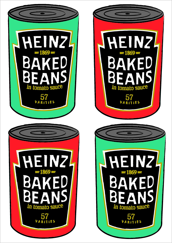Farmer Goic Heinz Beans Illustration Andy Warhol Inspiration