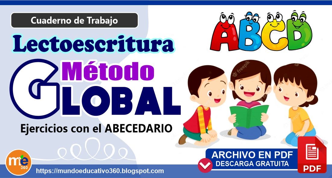 Cuaderno de Trabajo LECTOESCRITURA del MÉTODO GLOBAL del ABC