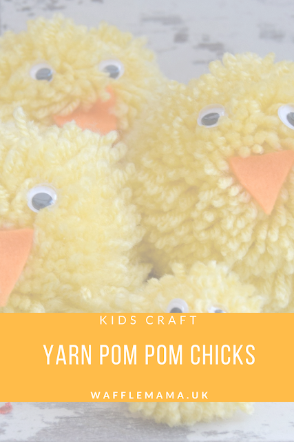 Wafflemama.: Kids Craft || Yarn Pom-Pom Chicks