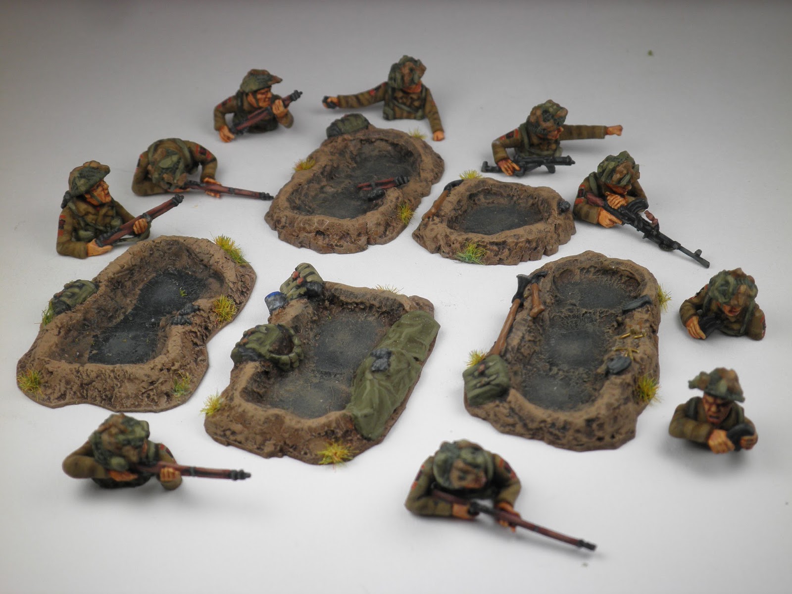 JOHN BOND's WARGAMING STUFF: LATE WAR BRITISH INFANTRY FOX HOLES