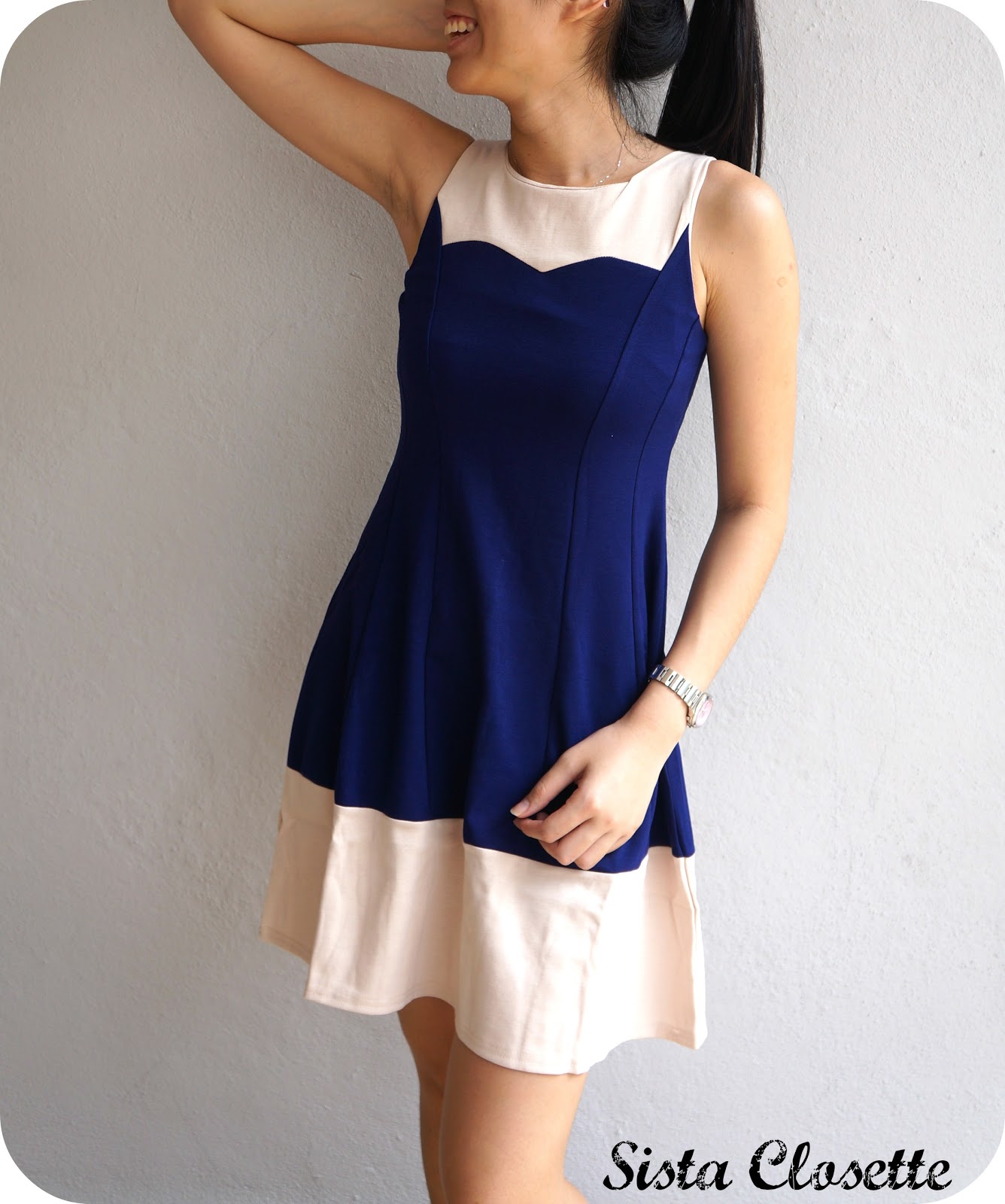 Sista Closette: Contrast Colour Dress