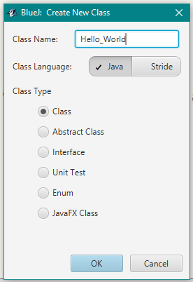 Tutorial Membuat "Hello world" dan Profil Diri dengan IDE BlueJ
