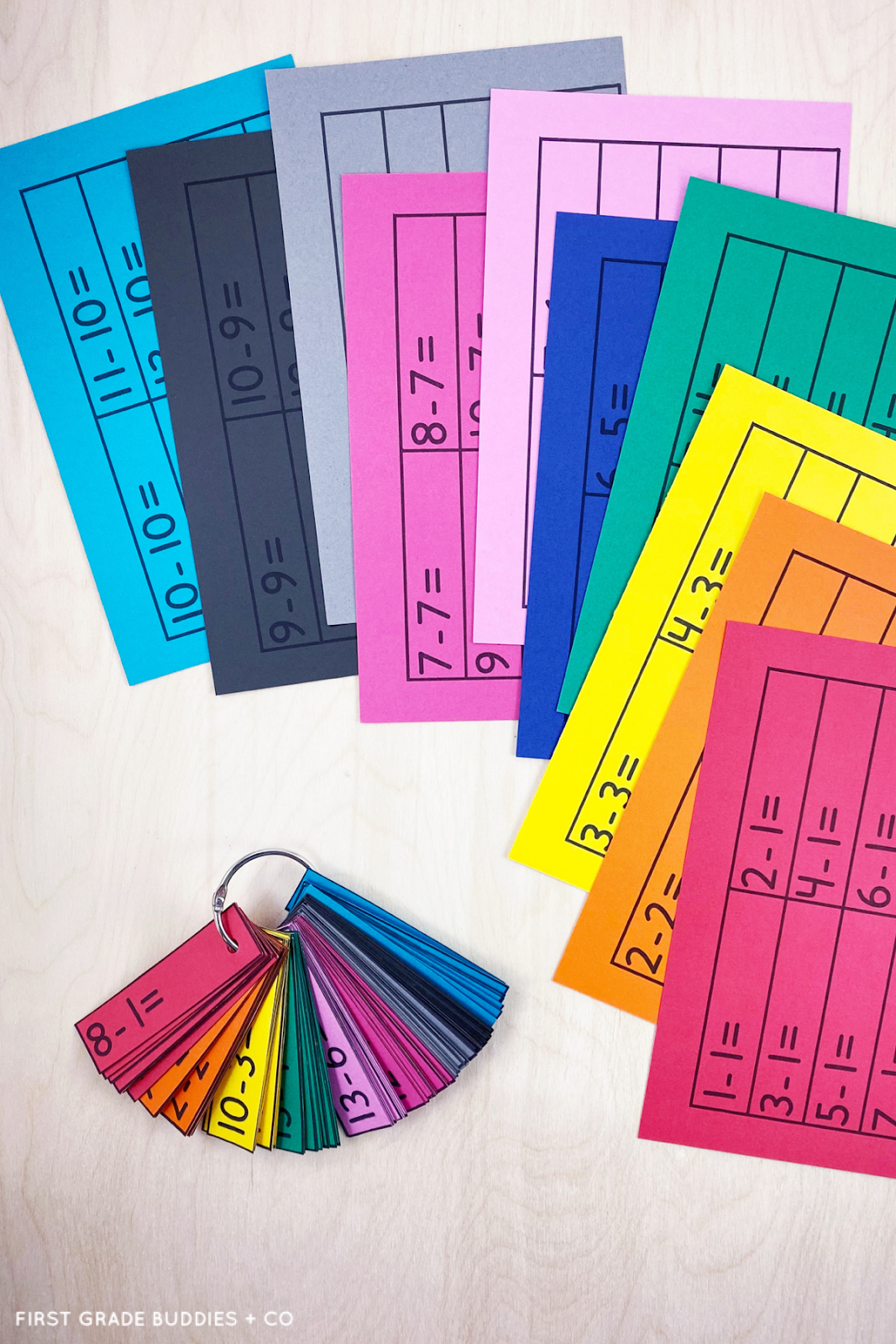Increase Math Fact Fluency with the Rainbow! | First Grade Buddies