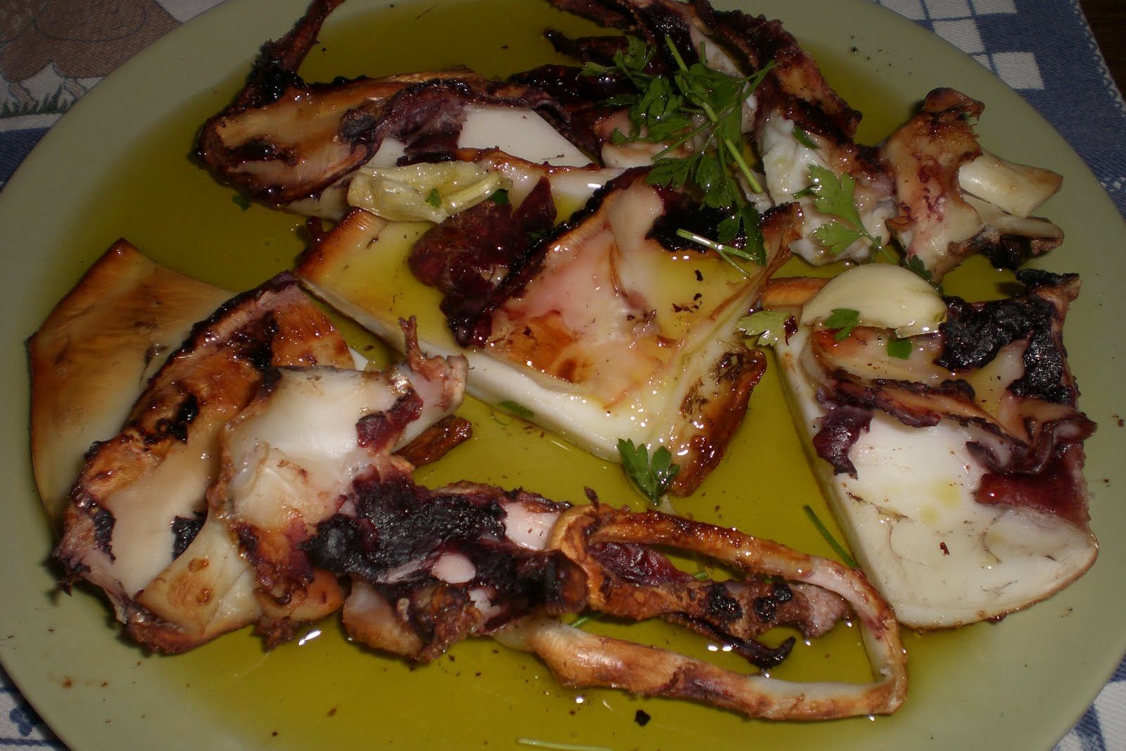 Doces Experiências: Choco Grelhado com Batata a Murro