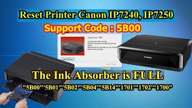 Fix ink absorber full Problem (Error 5B00) in Canon Printer