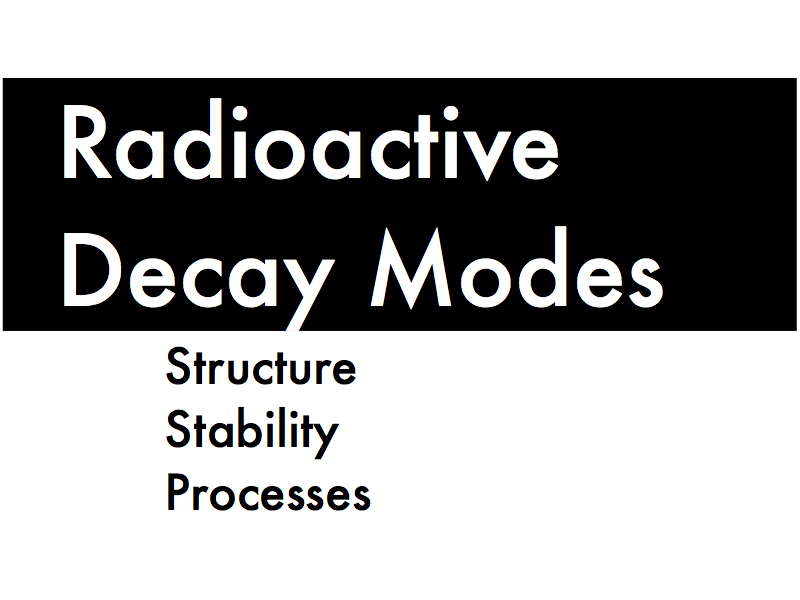 P-dog's blog: boring but important: Presentation: radioactive decay modes
