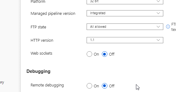 How to disable remote debugging from your porta