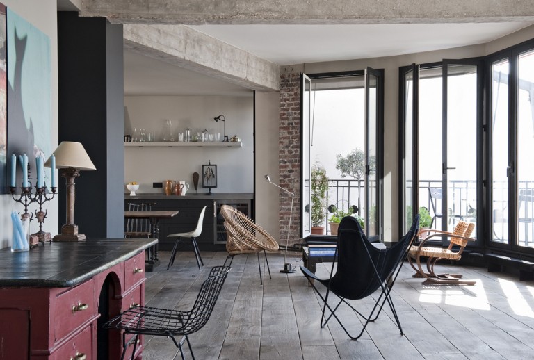 Industrial Paris Loft With Views Over The City