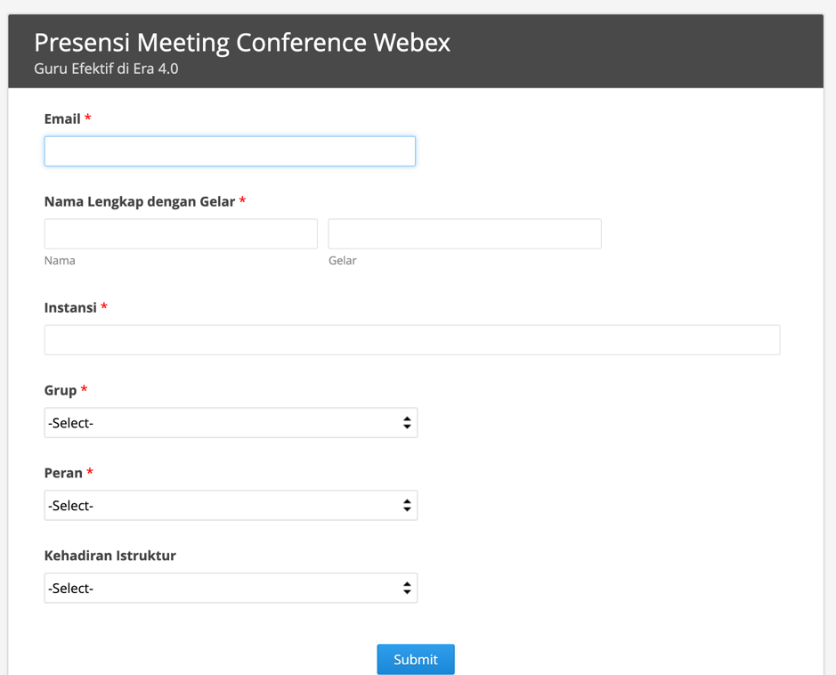 Media Edukasi: Pembuatan presensi online dengan Zoho Form