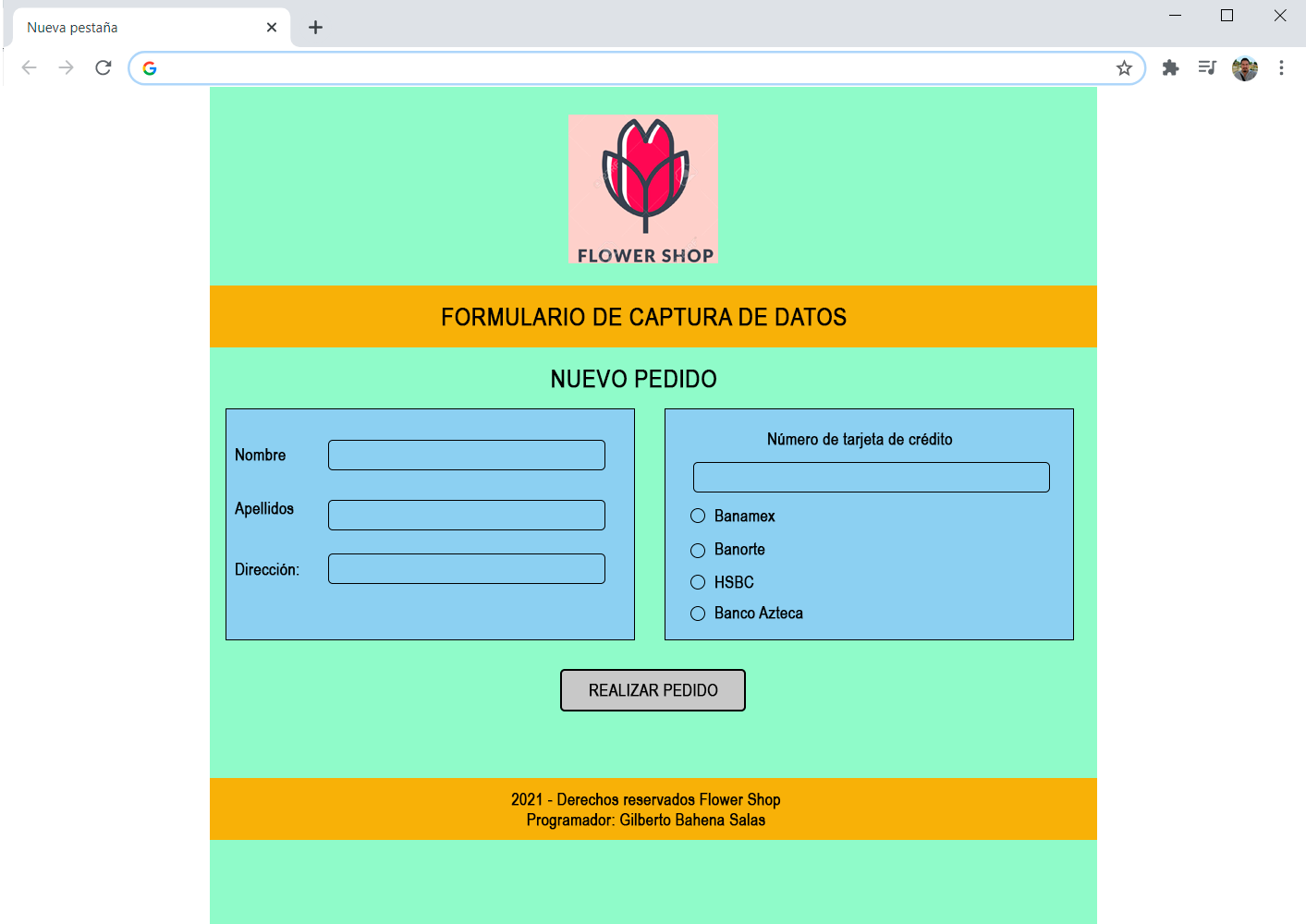 Maquetar un formulario web con CSS