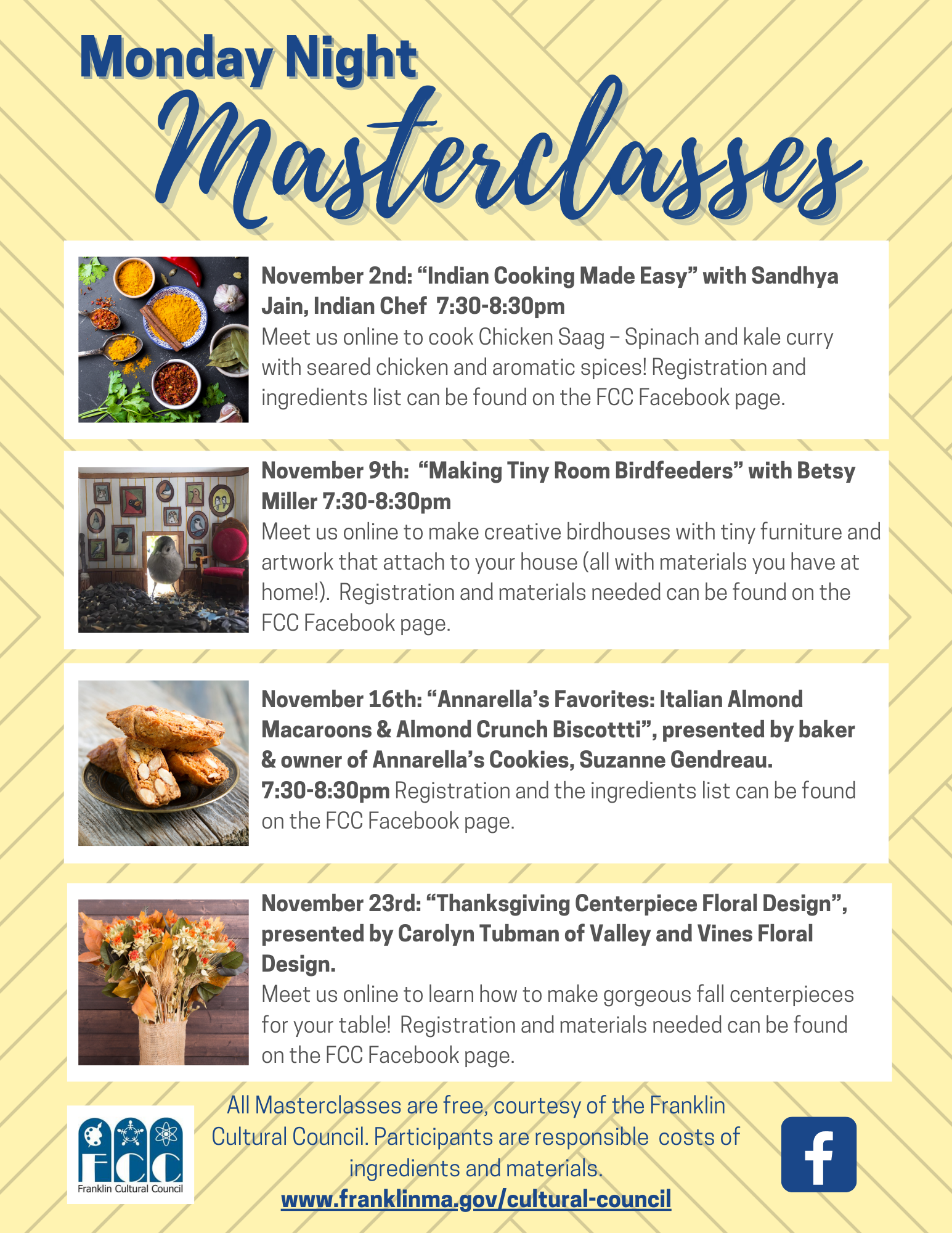 Franklin Matters: Franklin Cultural Council: “Monday Night Masterclasses” Franklin Matters: Franklin Cultural Council: “Monday Night Masterclasses”