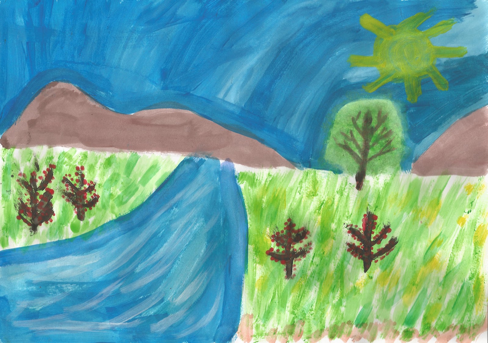 las láminas: COLORES EN LA NATURALEZA 1ºB