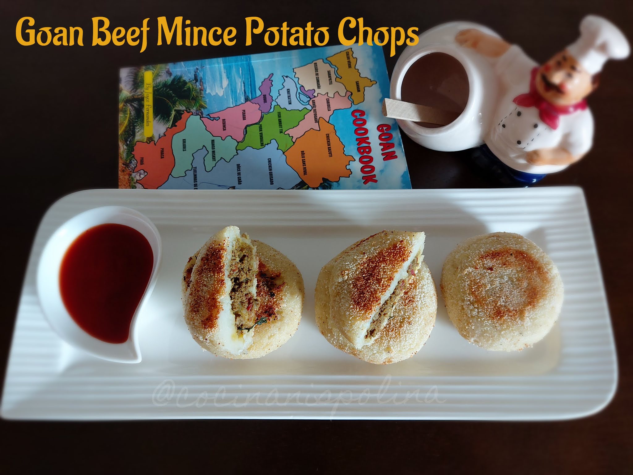 Cocinanispolina: {Recipe}Goan Beef Mince Potato Chops