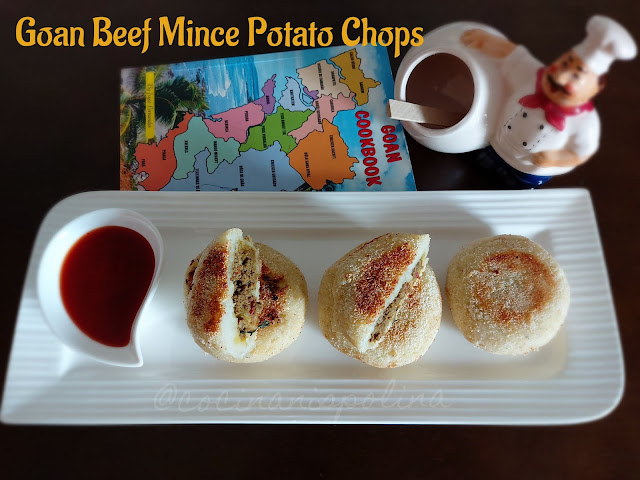 Cocinanispolina: {Recipe}Goan Beef Mince Potato Chops