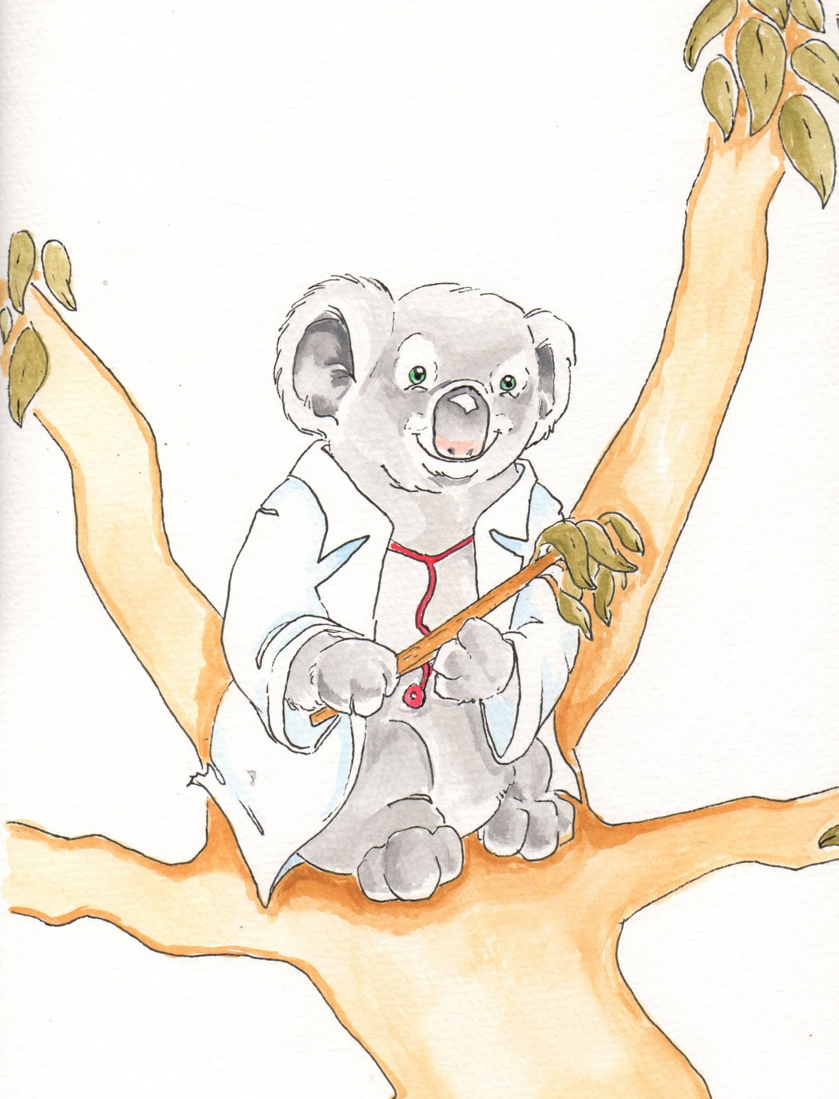 Brush Quibblies: Day 44: Dr. Koala