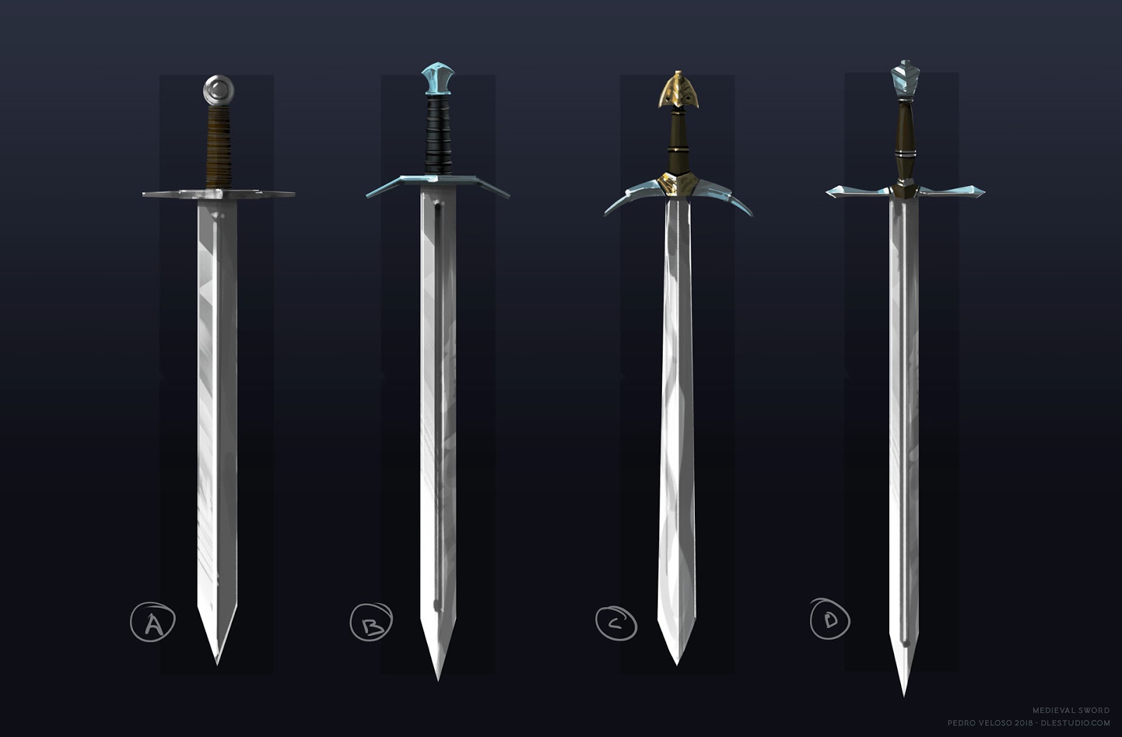 Wobbly Doodles: Medieval Sword - From Concept Art to 3D
