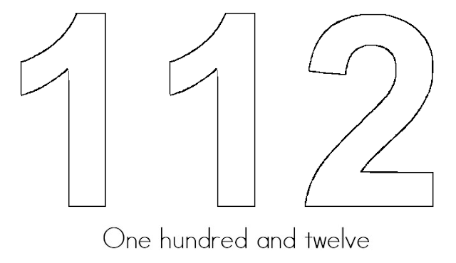 Blog de Biologia: Number 112 Coloring Page