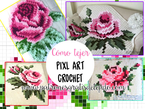 Crochet Pixelado o Pixel Crochet / Técnica de tejido