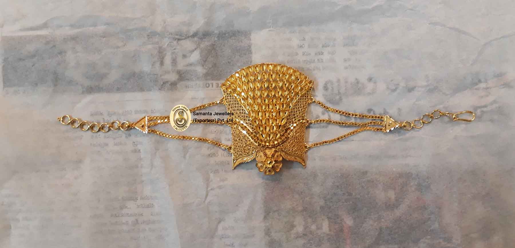 Latest Gold Bracelet Armlet Mantasha Designs