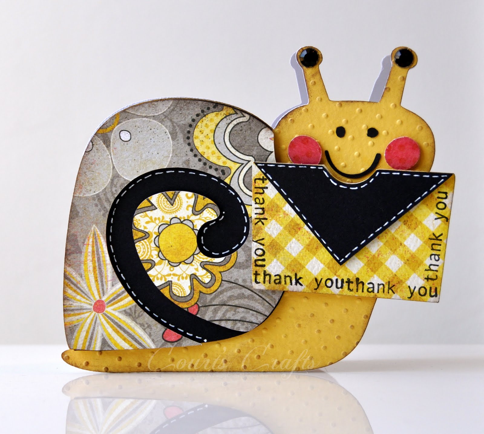 Court's Crafts: Artful Delight - Thank You Snail