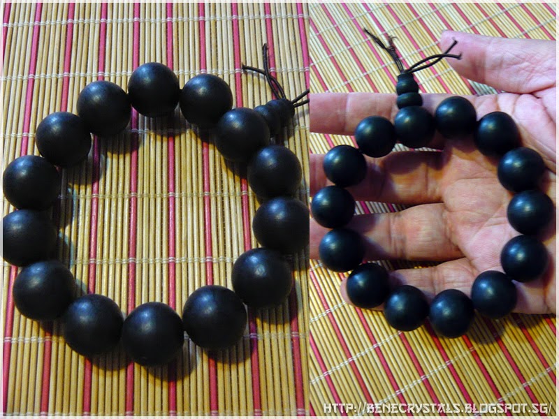 Benecrystals Online Shop: Kayu Kemuning Hitam (Black Gold Wood) Bracelet