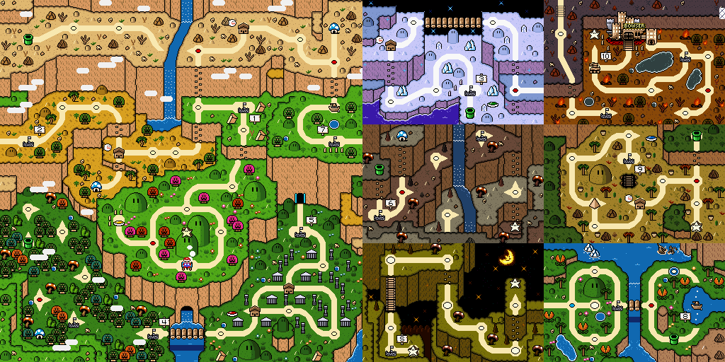 Neon Peridot's SMW Custom Overworld 2020 (Part 1a)