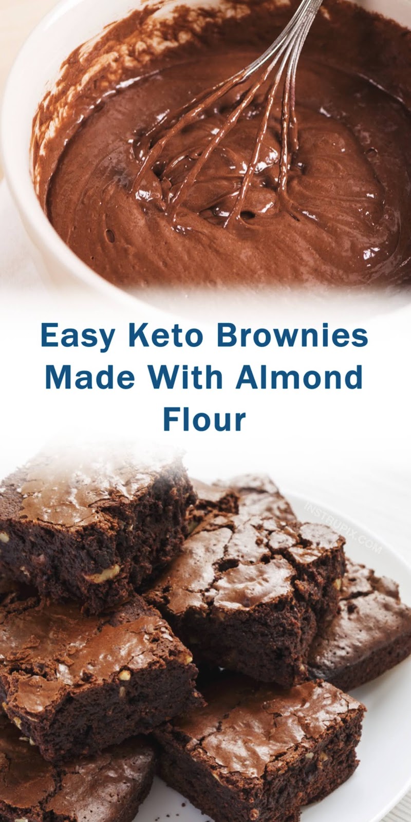 Easy Keto Brownies Made With Almond Flour 3 Seconds