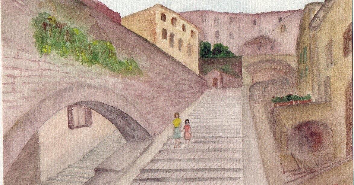 cronache di colori: Perugia, scalinata