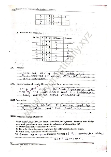 22421 Digital Electronics and Microcontroller Applications | DEM | Lab ...