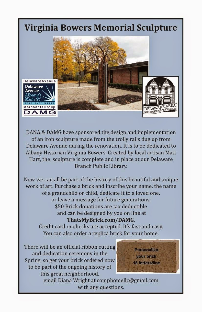 Albany (NY) History: The Virginia Bowers Memorial Sculpture