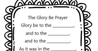 Adventures in Teaching First Grade Catechism: Prayer Worksheets!