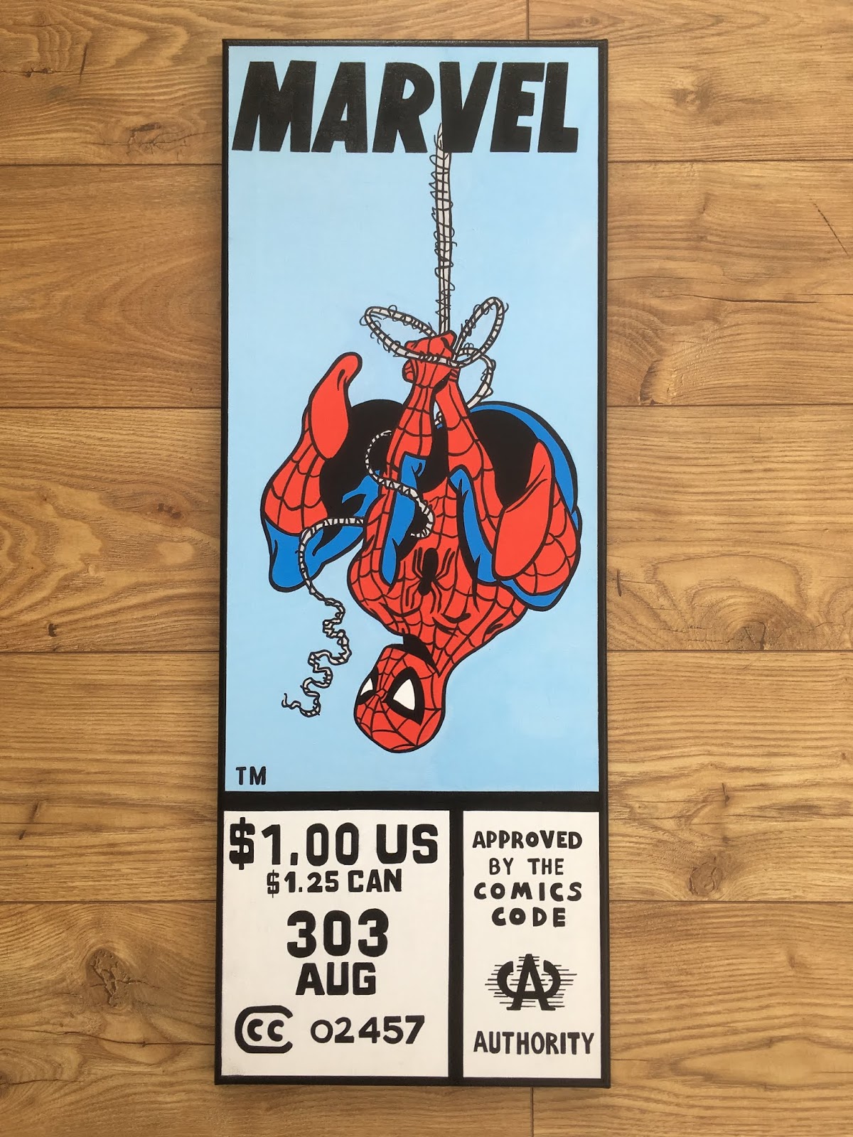 Jdtoonart Cartoon and Comic pop art Paintings: Spider-Man corner box