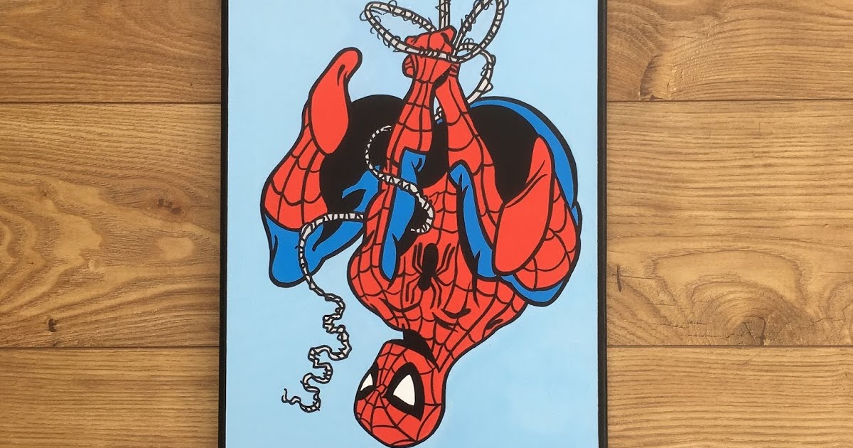 Jdtoonart Cartoon and Comic pop art Paintings: Spider-Man corner box