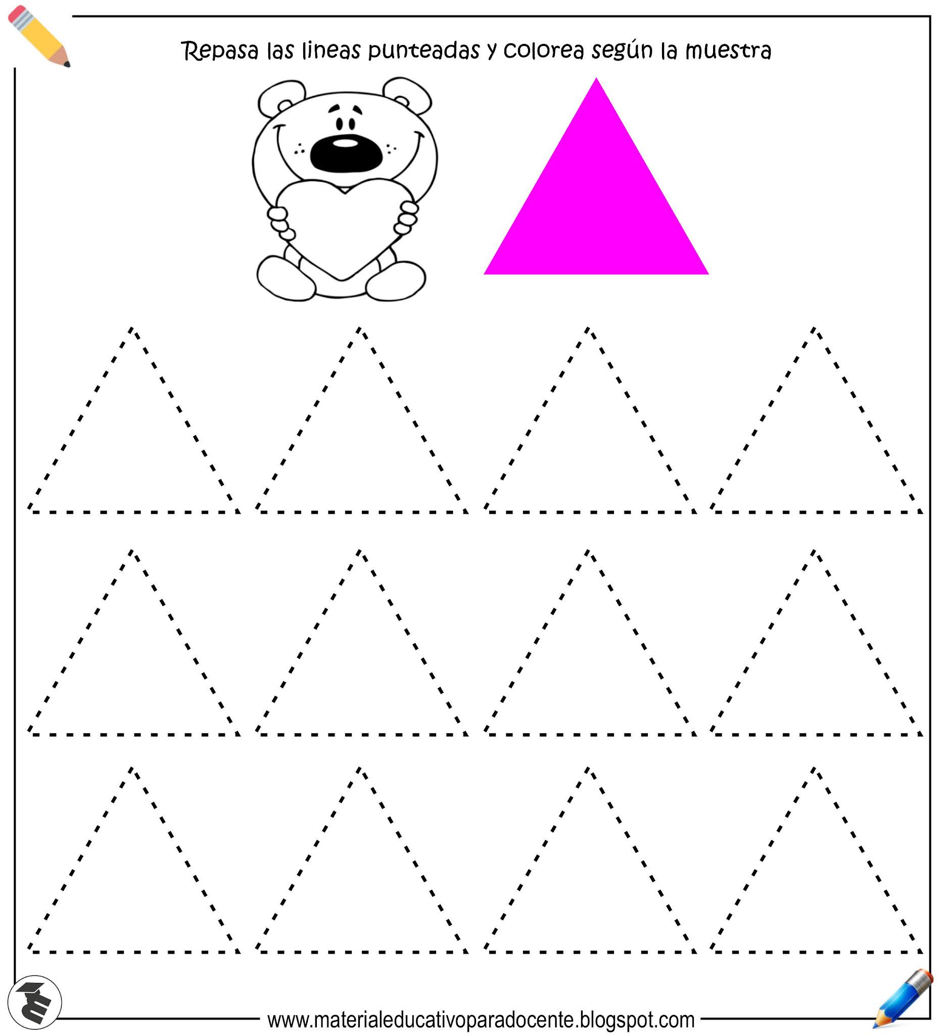 Material Educativo: Fichas para repasar la motricidad fina mediante ...