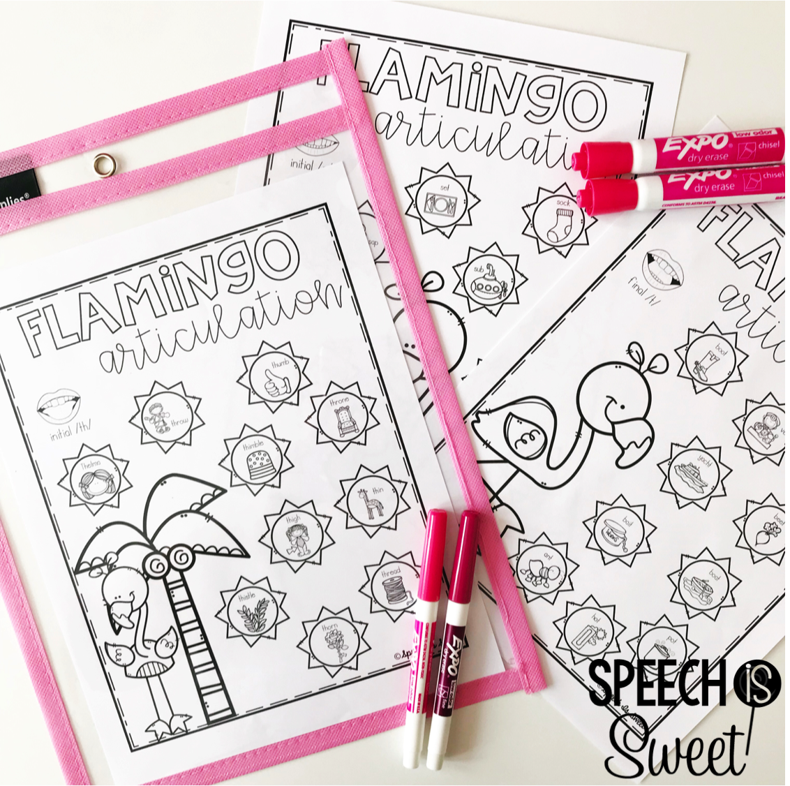 Flamingo Articulation Freebie! - Speech is Sweet