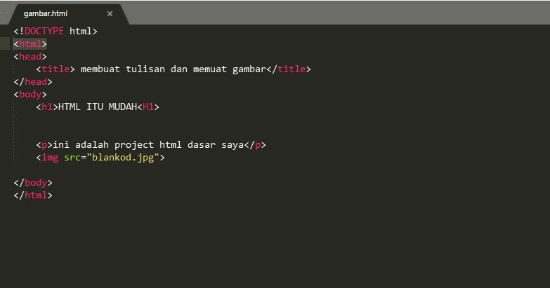 1/1.Belajar Dasar HTML - Konsep Dasar HTML - Blangkon Koding