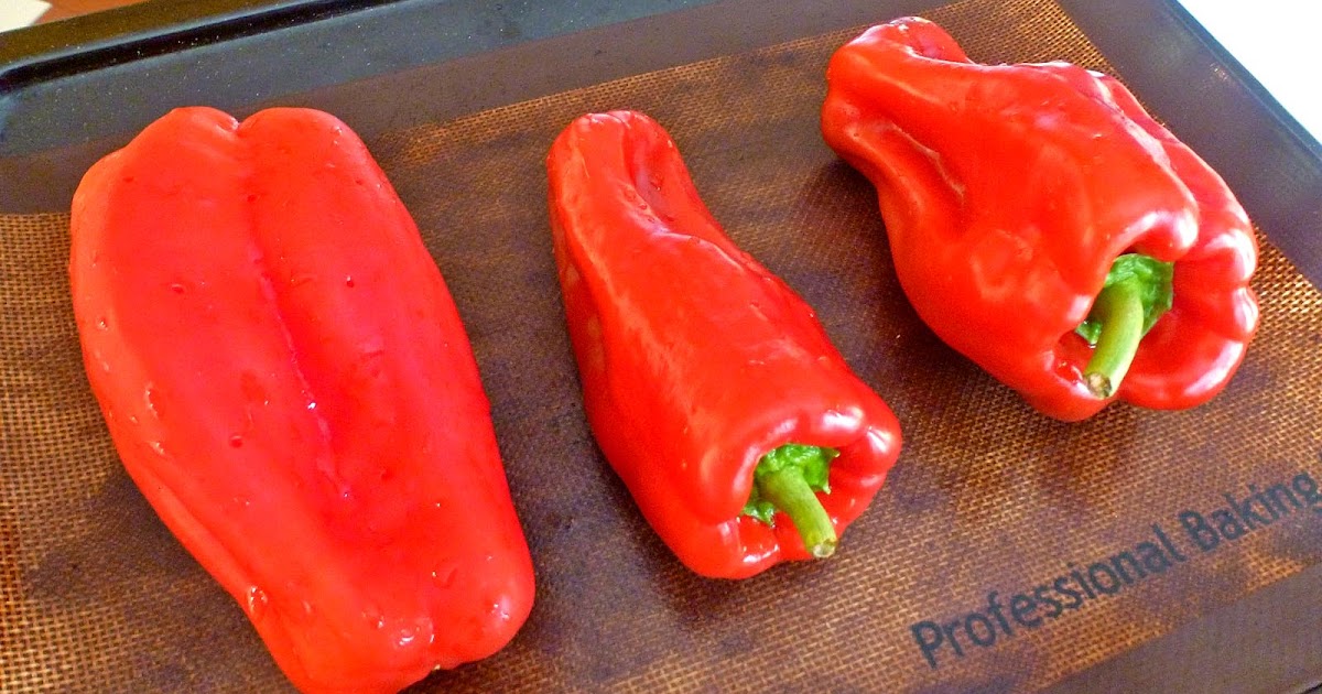 Living the life in Saint-Aignan: Poivrons rouges rôtis au four