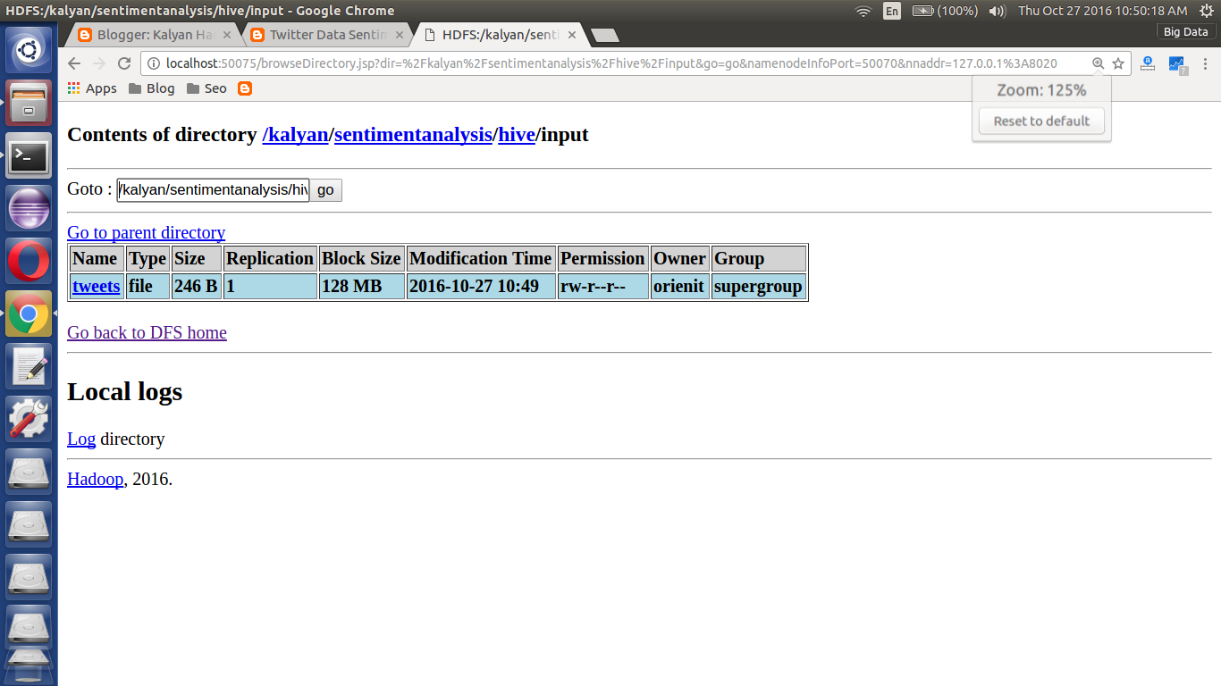 Twitter Data Sentiment Analysis Using Hive Spark Training In Hyderabad Hadoop Training In