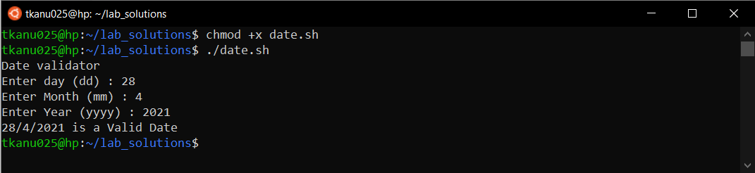 Gtu Os Program 13 Date Validator