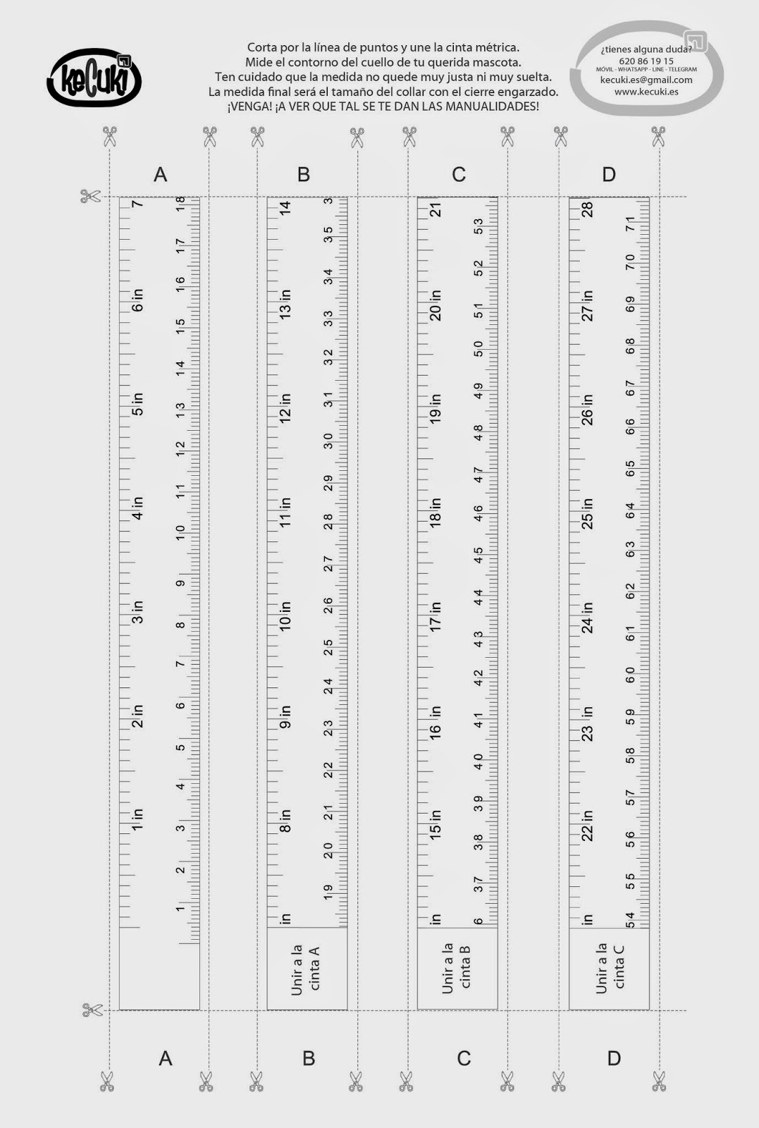Cinta Métrica Imprimible