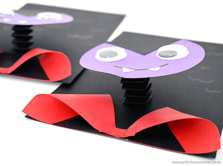 Bobble Head Vampire Craft - Messy Little Monster