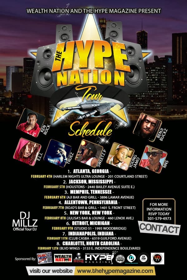 @TheHypeMagazine and @WealthNationEnt announce The Hype Nation Tour