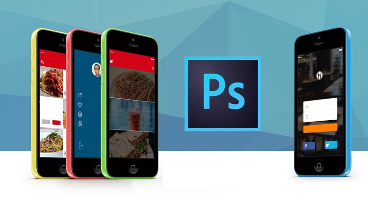 [Udemy] Mobile App Design in Photoshop from Scratch – UI & UX - 250 ...