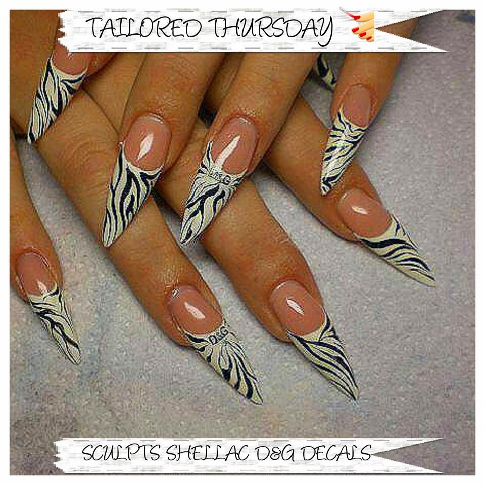 Sculpted acrylics with a Shellac hazing in gold | Needy Nails Taupo ...